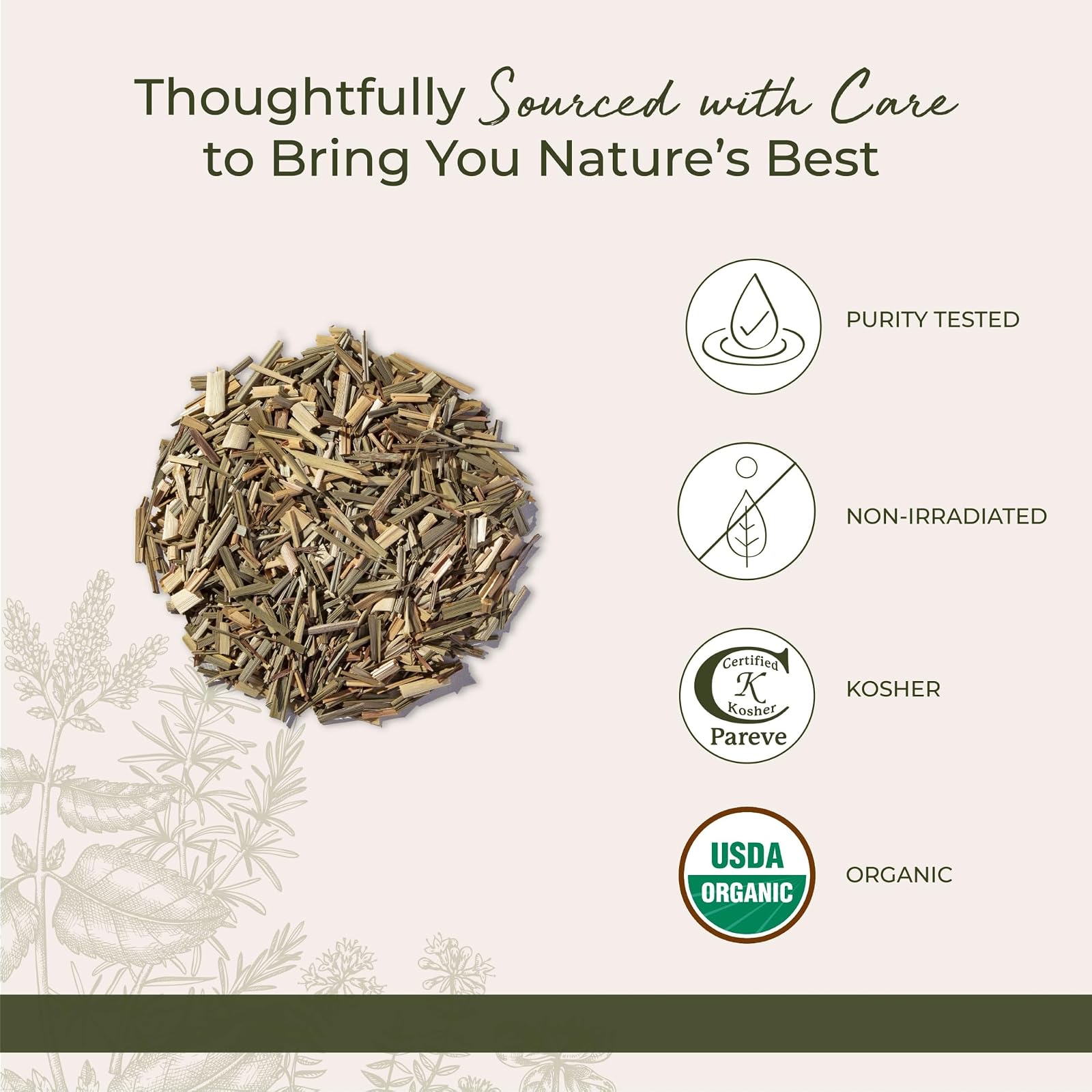 premium lemongrass for soothing brews