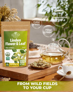 premium linden tea infusion