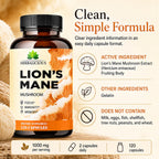 premium lion's mane extract formula