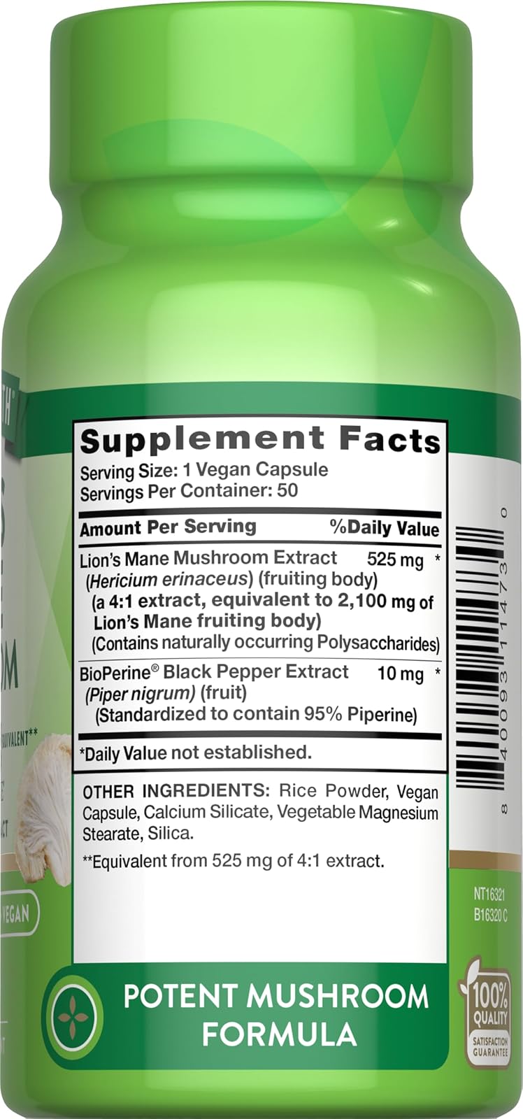 premium lion's mane for overall health