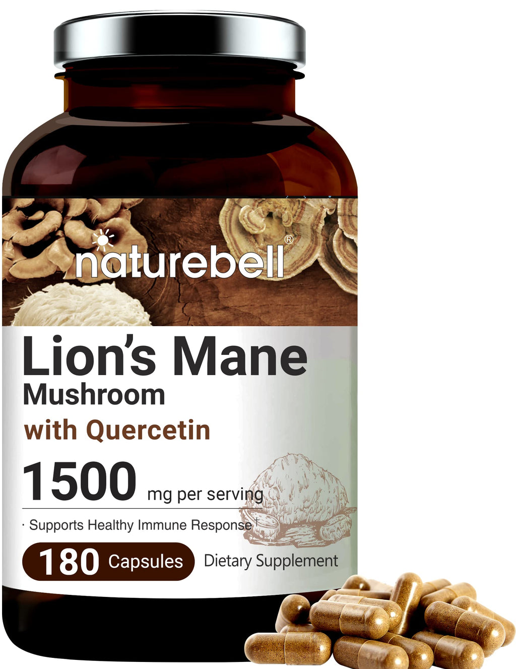 premium Lion's Mane mushroom capsules