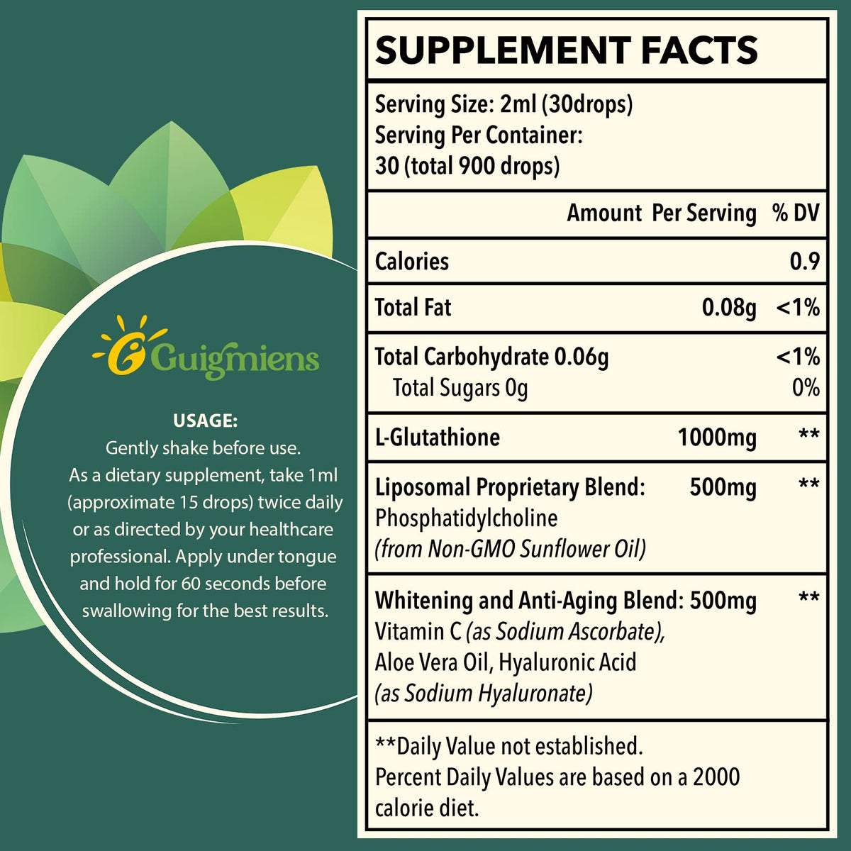 premium liposomal glutathione supplement