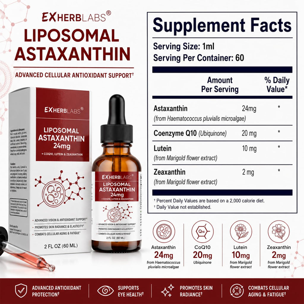 Premium liquid astaxanthin formula