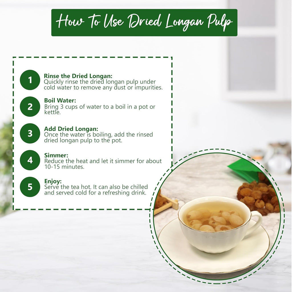 premium longan pulp for green tea extract
