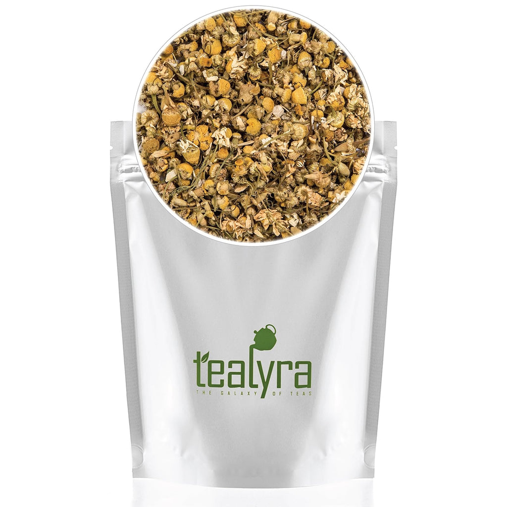 Premium loose chamomile tea for brewing