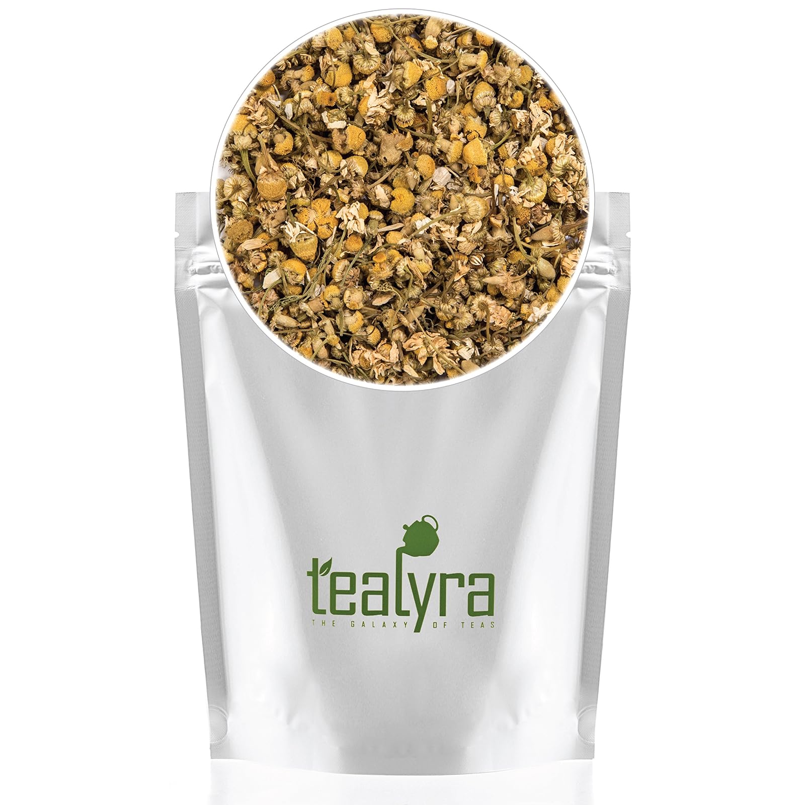 Premium loose chamomile tea for brewing
