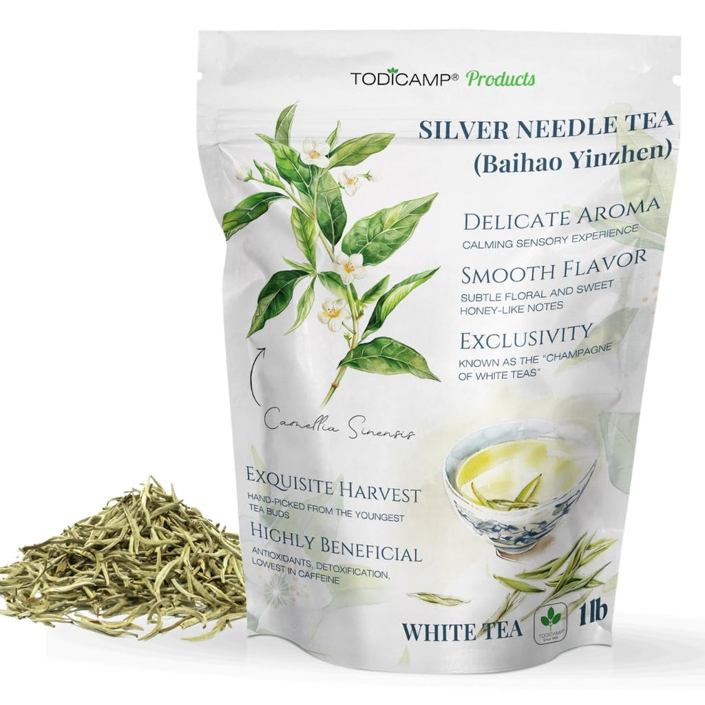 premium loose leaf silver needle tea