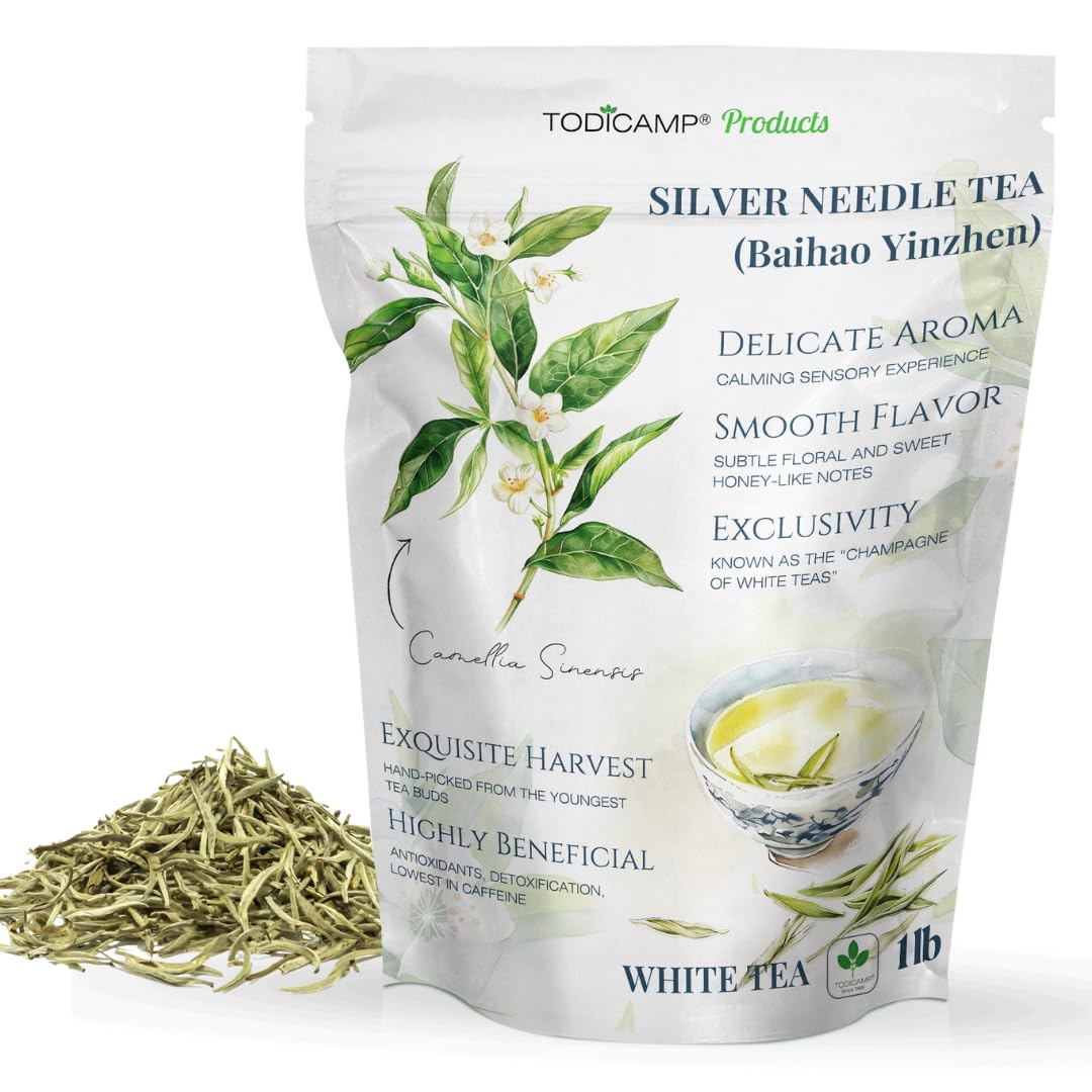 premium loose leaf silver needle tea