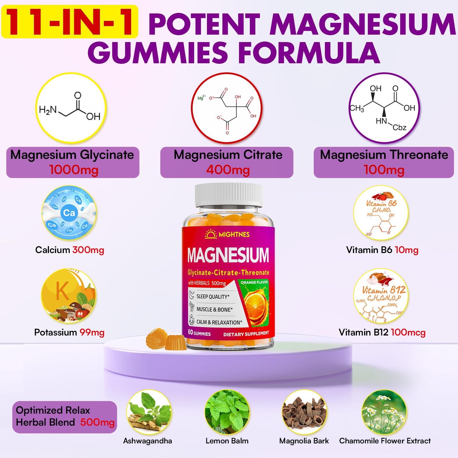 premium magnesium complex with glycinate and citrate