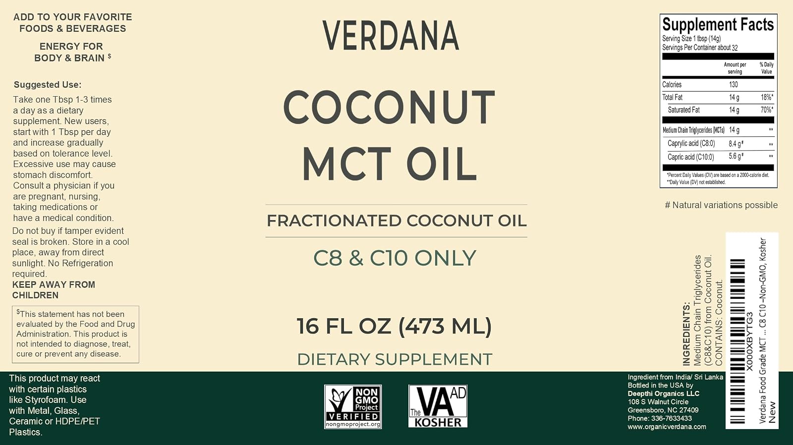 premium mct oil for smoothies