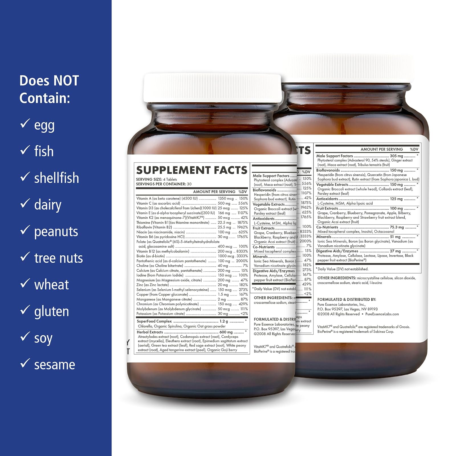 premium men's formula multivitamins