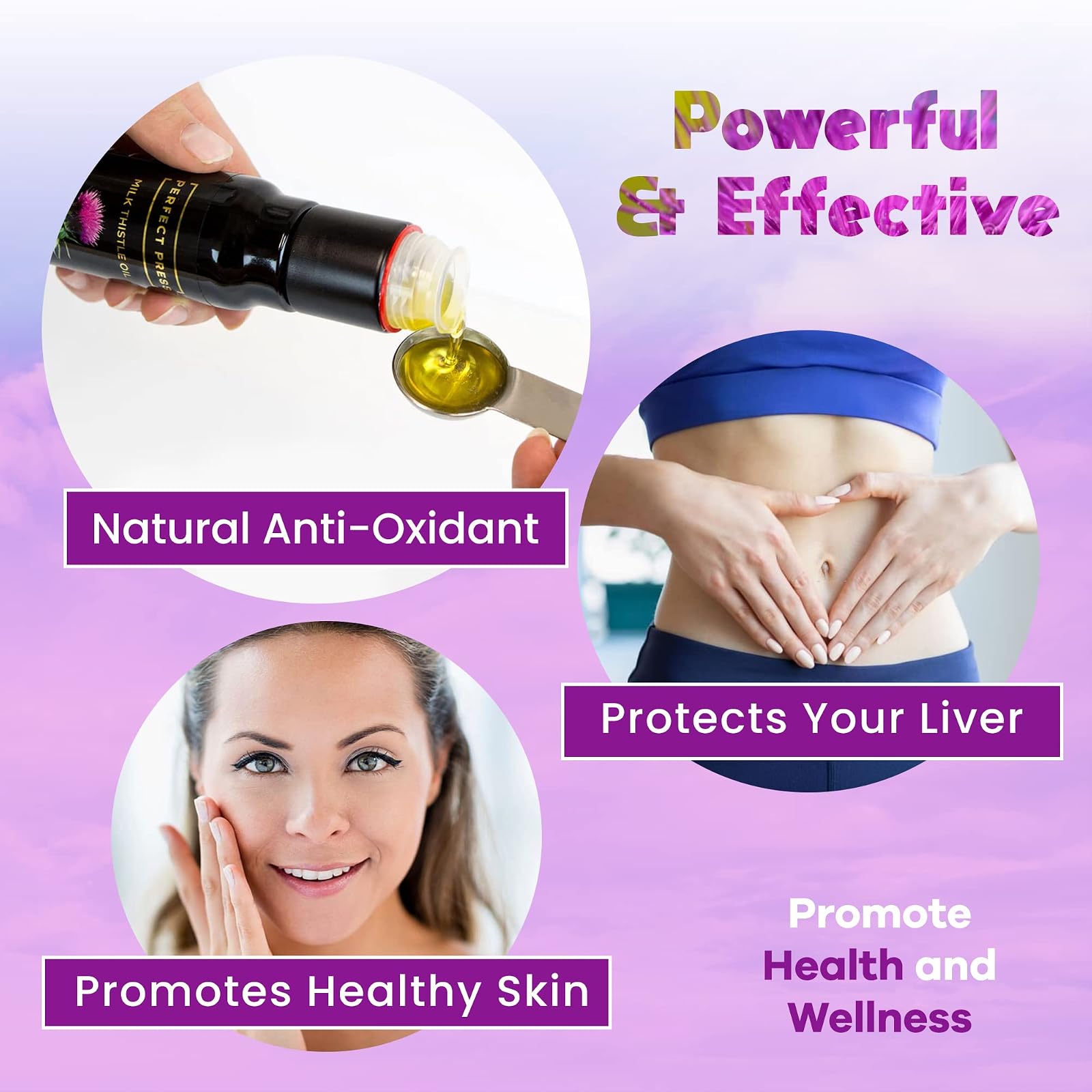 premium milk thistle oil supplement