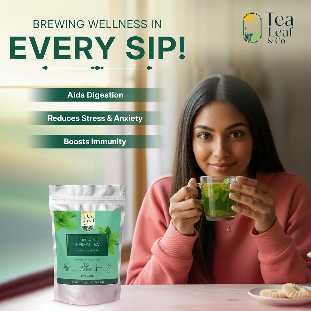 premium mint herbal tea blend
