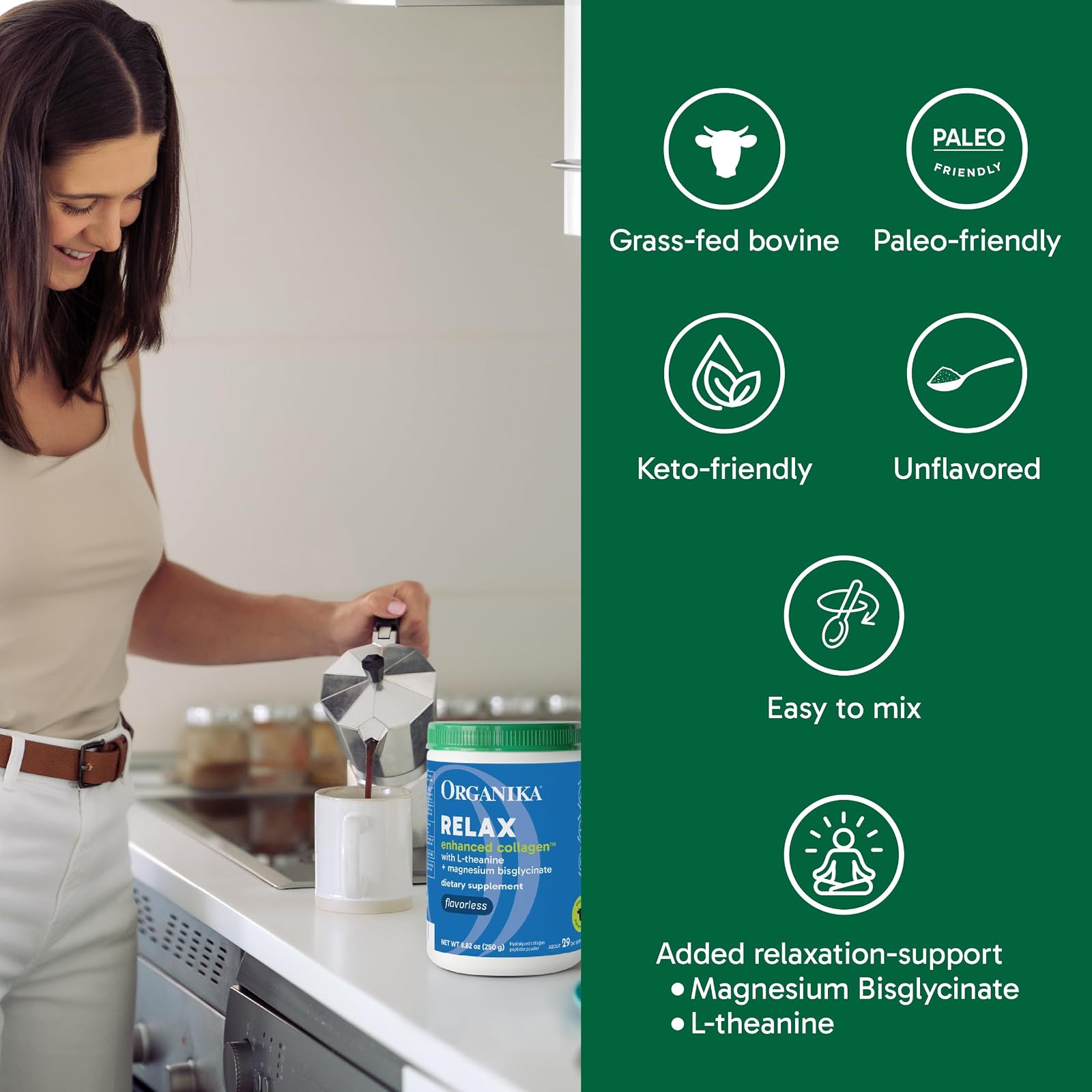 Premium multi collagen powder supplement