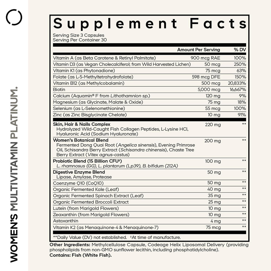 premium multivitamins for women's health