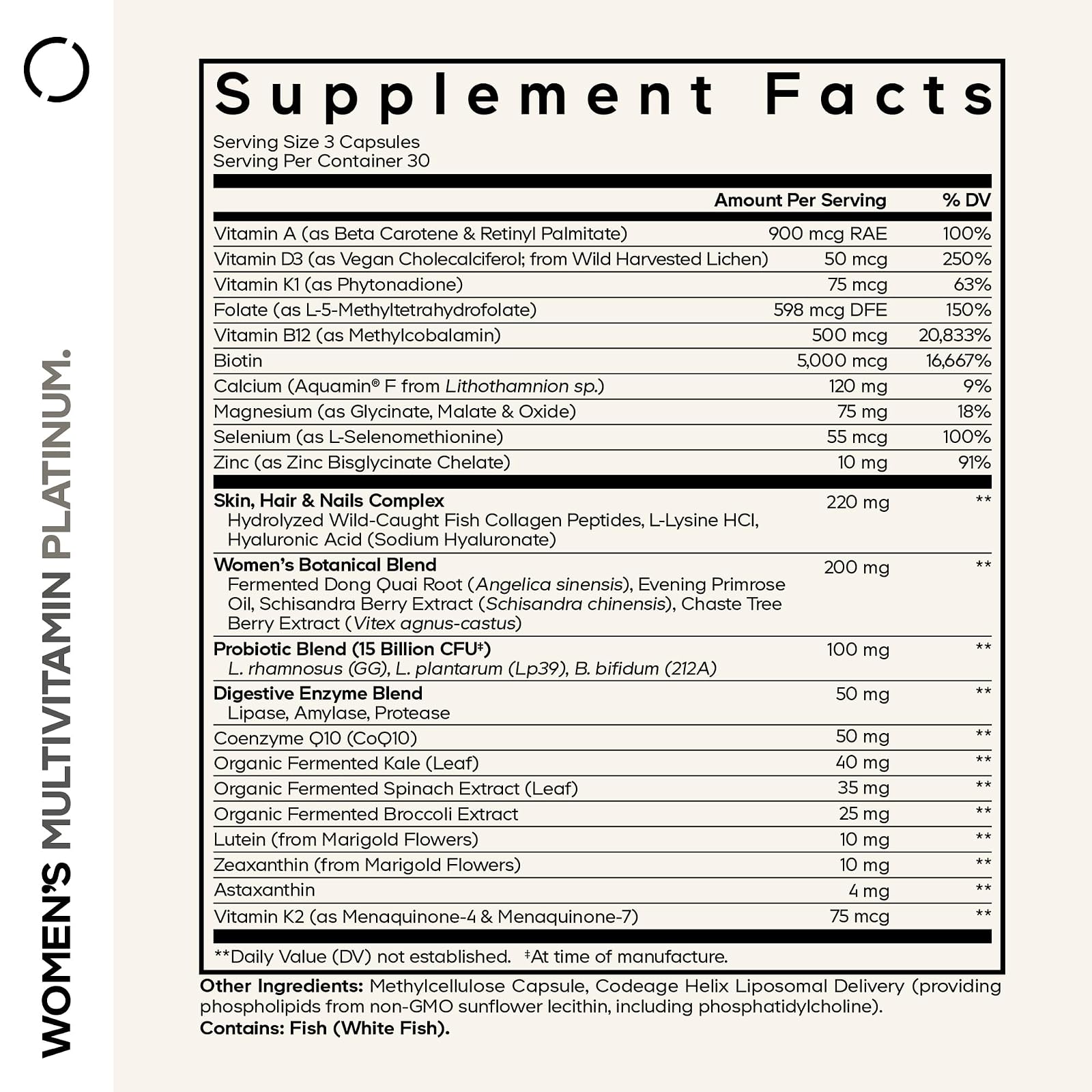 premium multivitamins for women's health