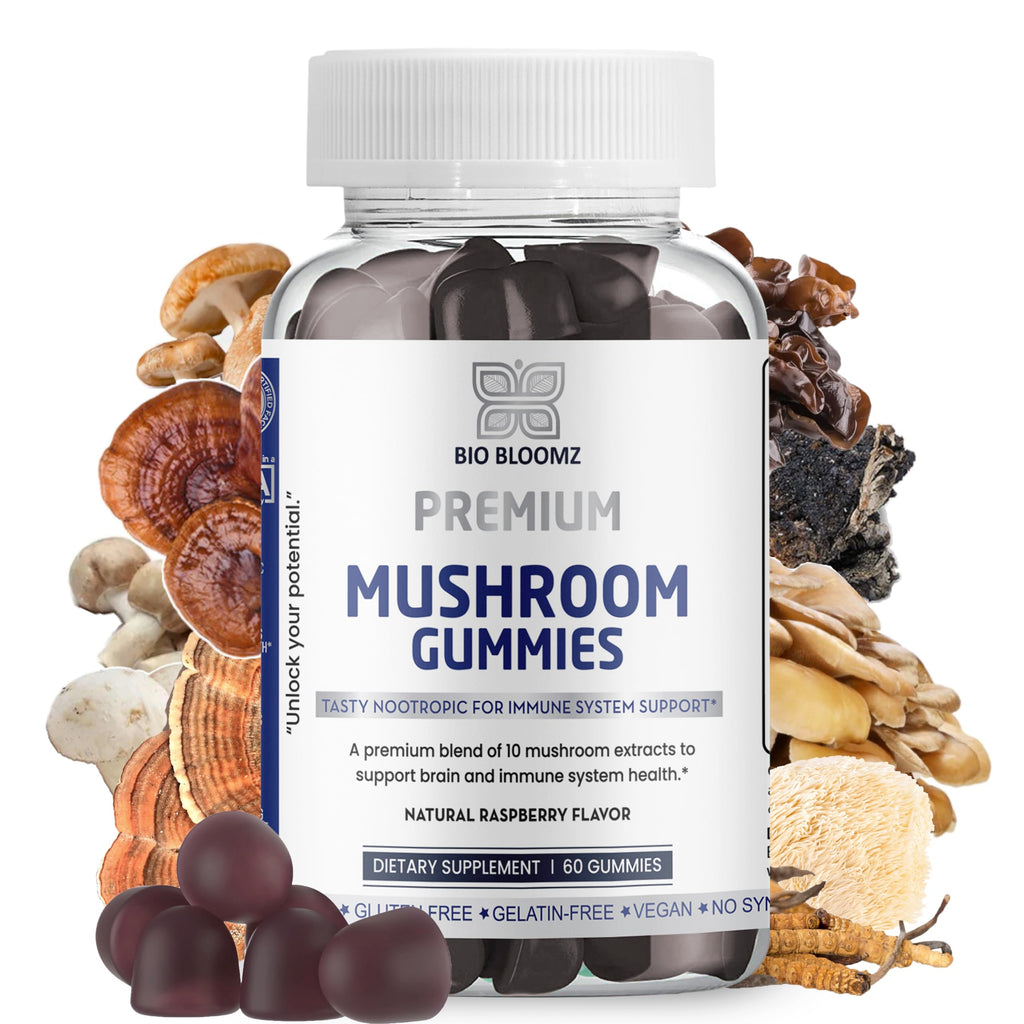 premium mushroom gummies for brain support