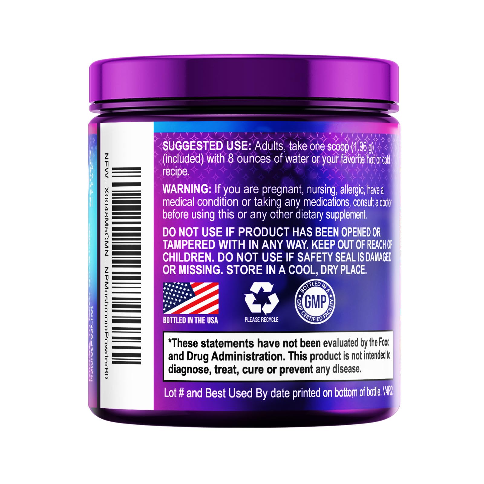 premium mushroom powder blend for vitality