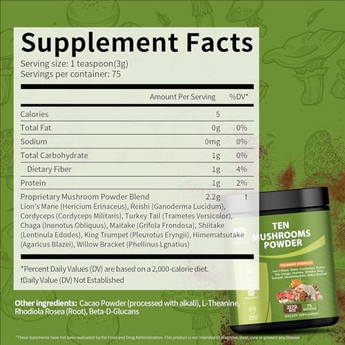 premium mushroom powder for nutrition