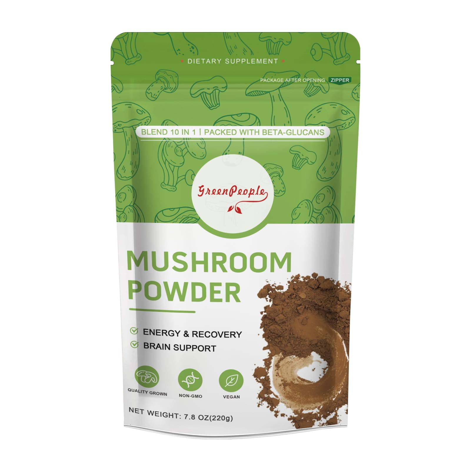 premium mushroom powder supplement