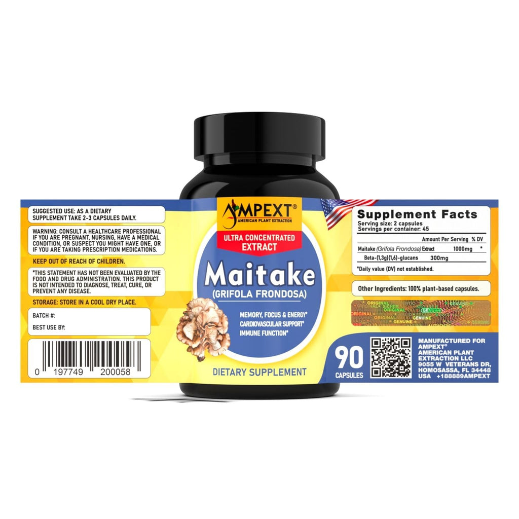 Premium mushroom supplement for memory boost
