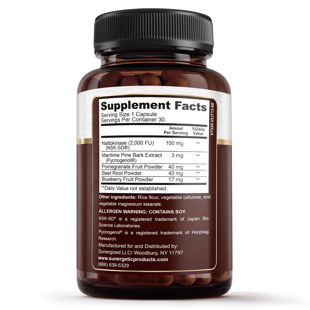 premium nattokinase with Pycnogenol benefits
