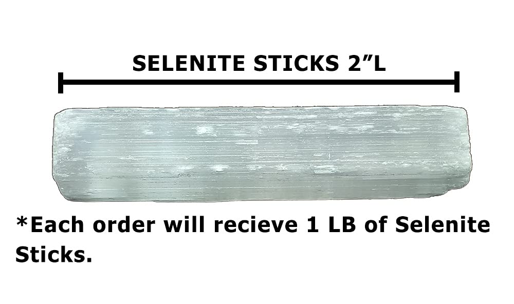 premium nettle selenite sticks 1 lb