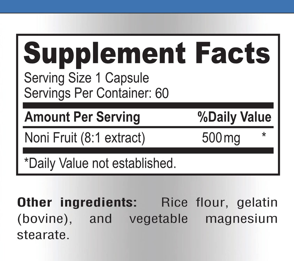 premium noni capsules for energy