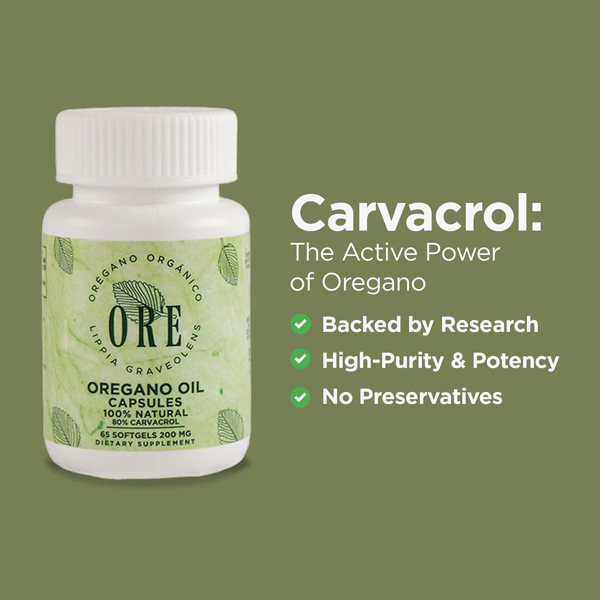 premium oil of oregano capsules