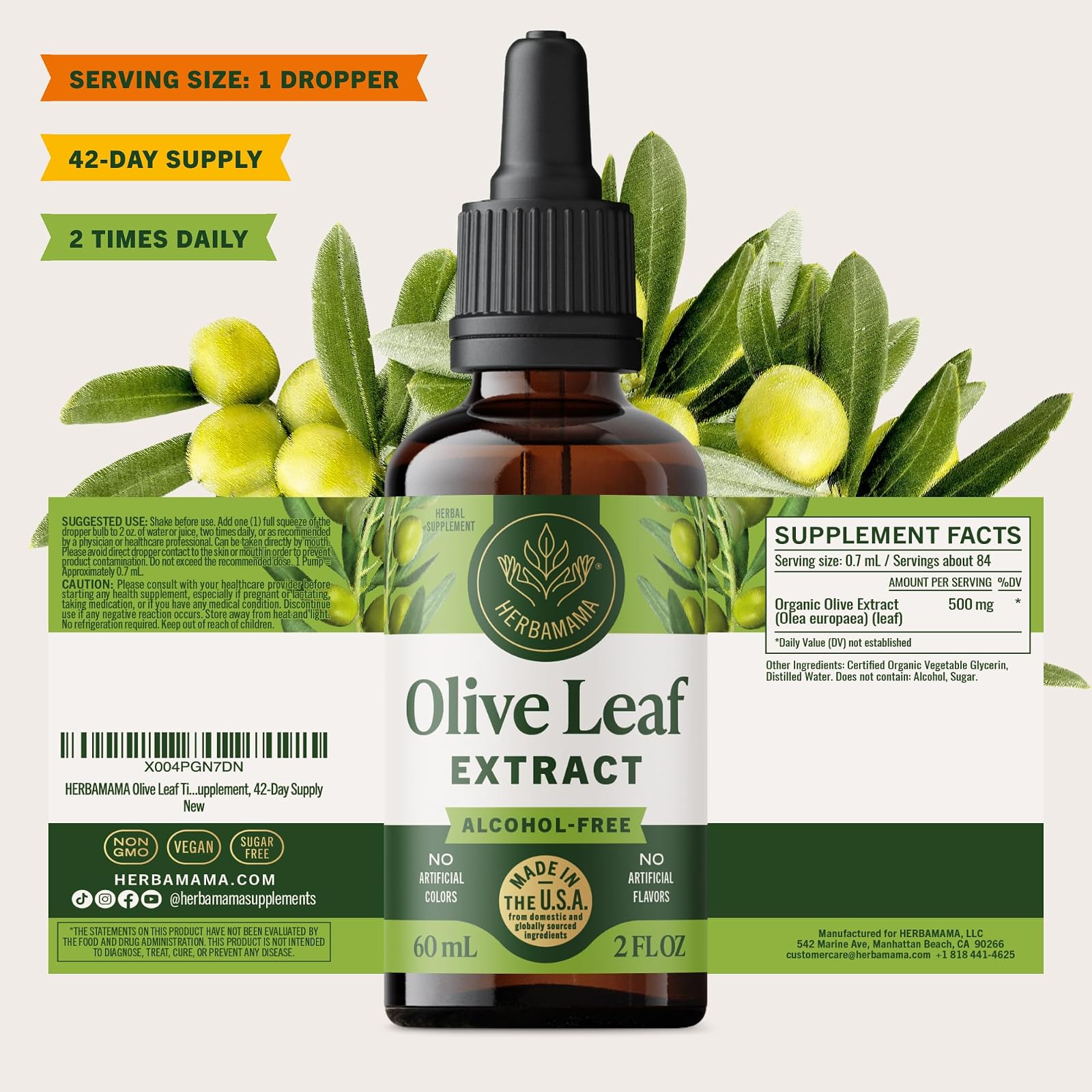 Premium Olive Leaf liquid formula