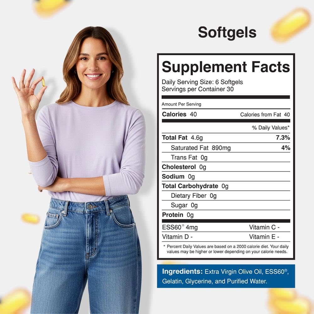 premium olive leaf oil softgels