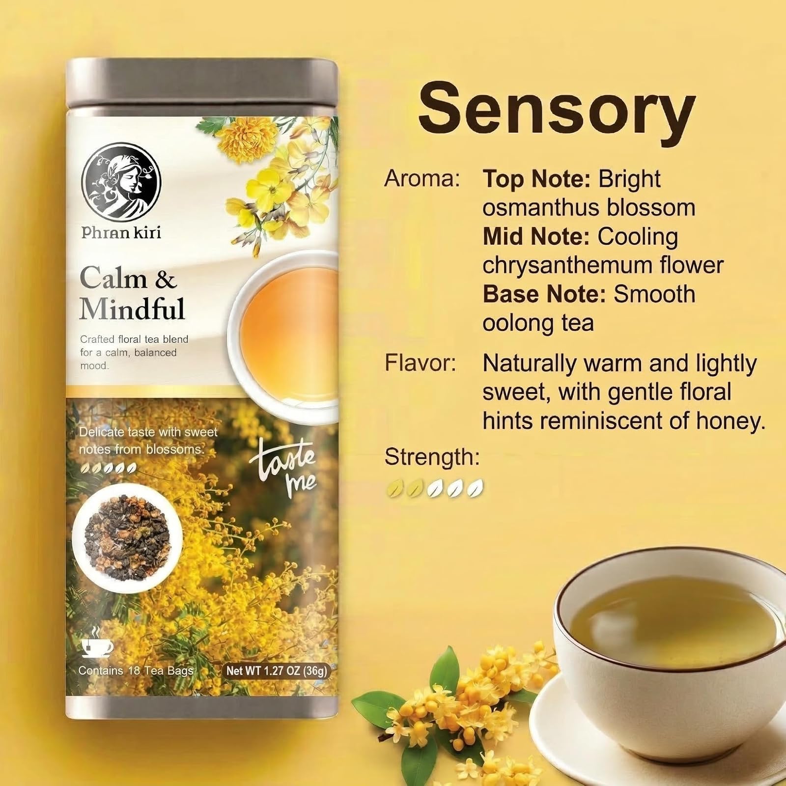 Premium oolong tea for mindfulness