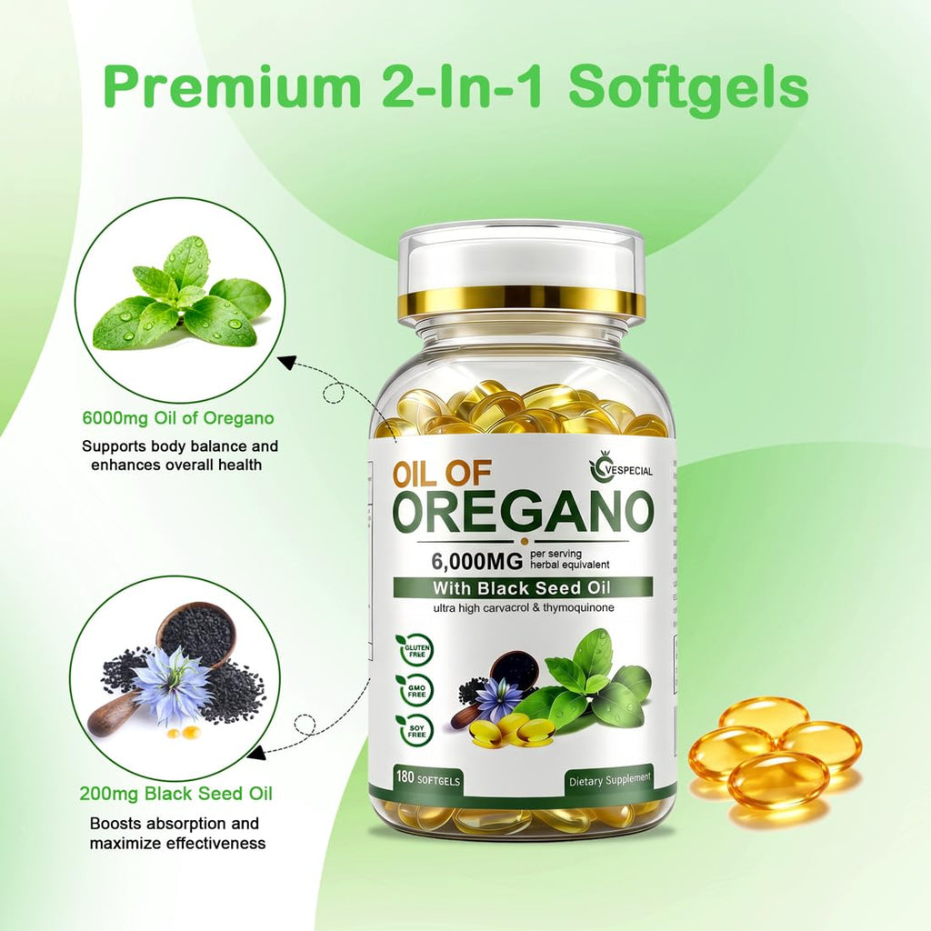 premium oregano and black seed blend