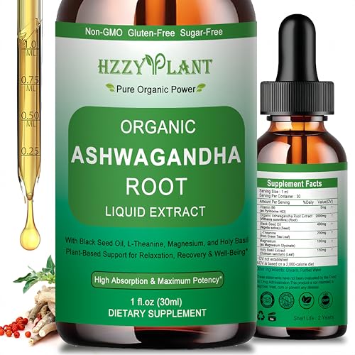 premium organic ashwagandha drops for vitality
