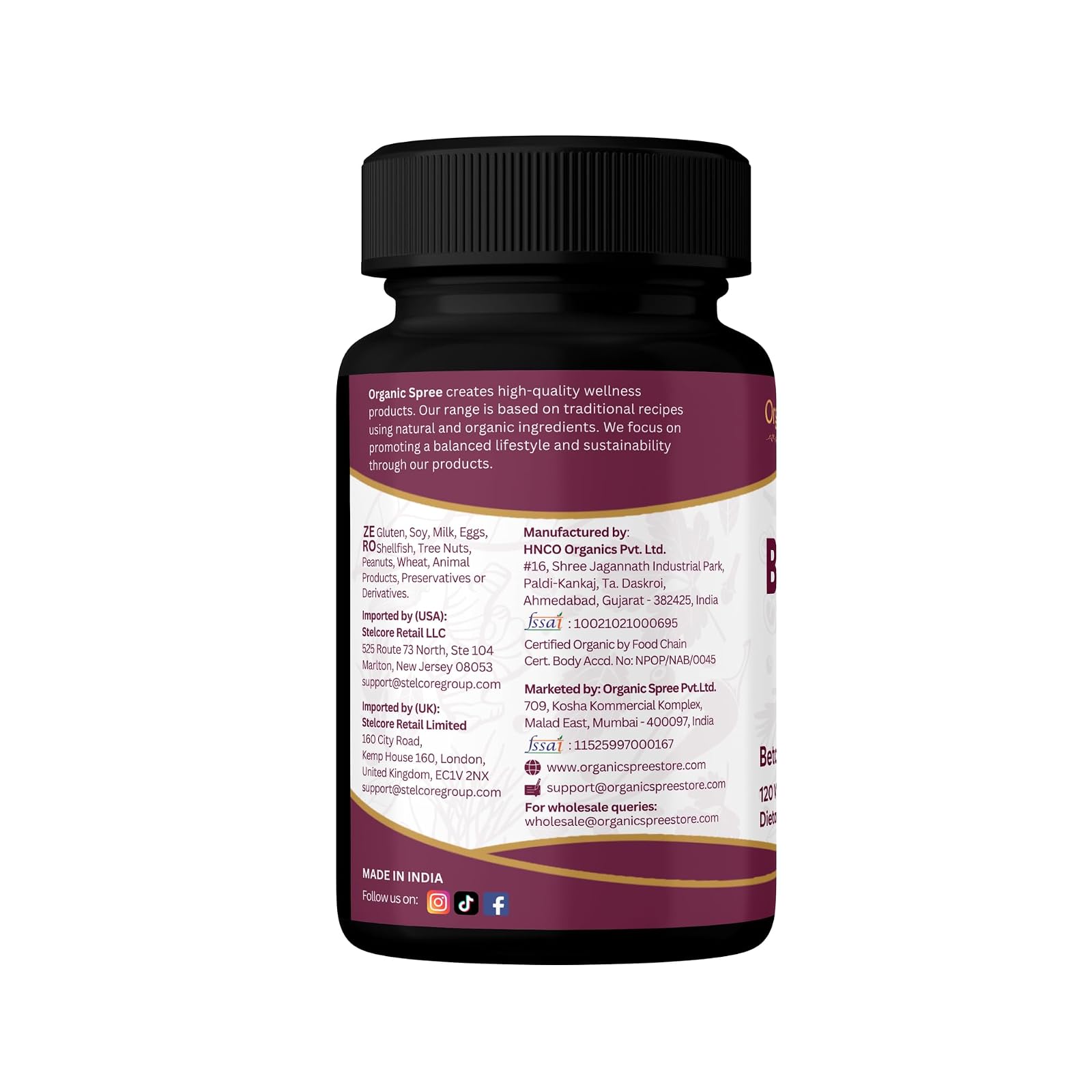 premium organic beet root capsules