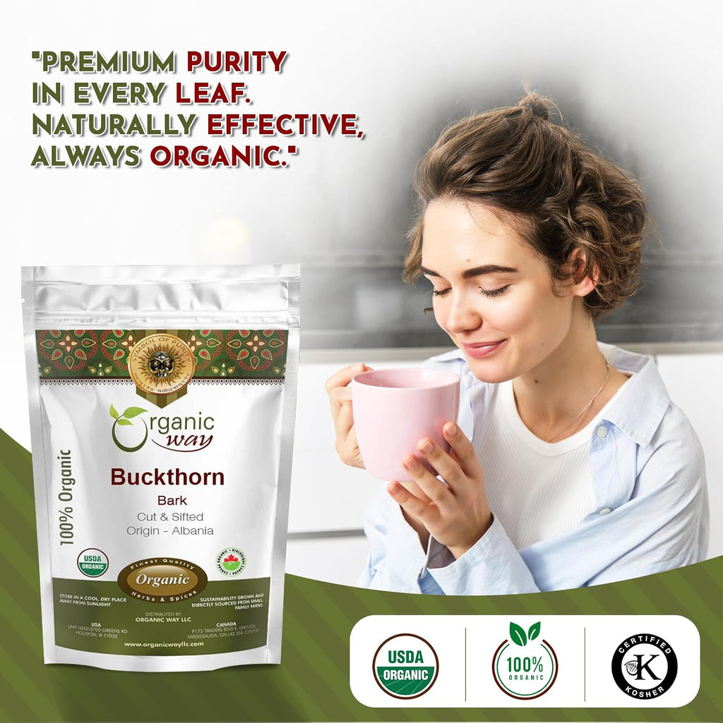 premium organic buckthorn bark tea