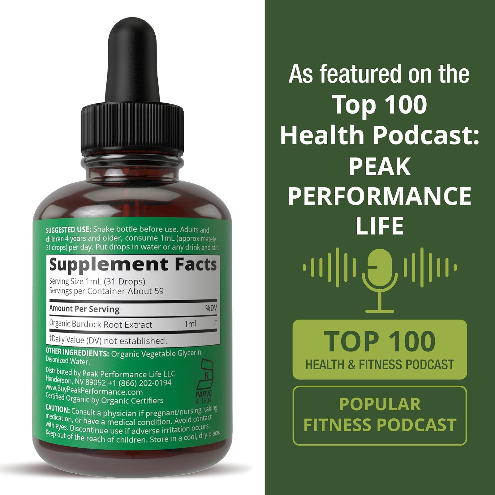 premium organic burdock root supplement