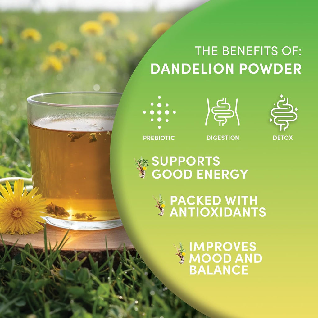 premium organic dandelion root powder