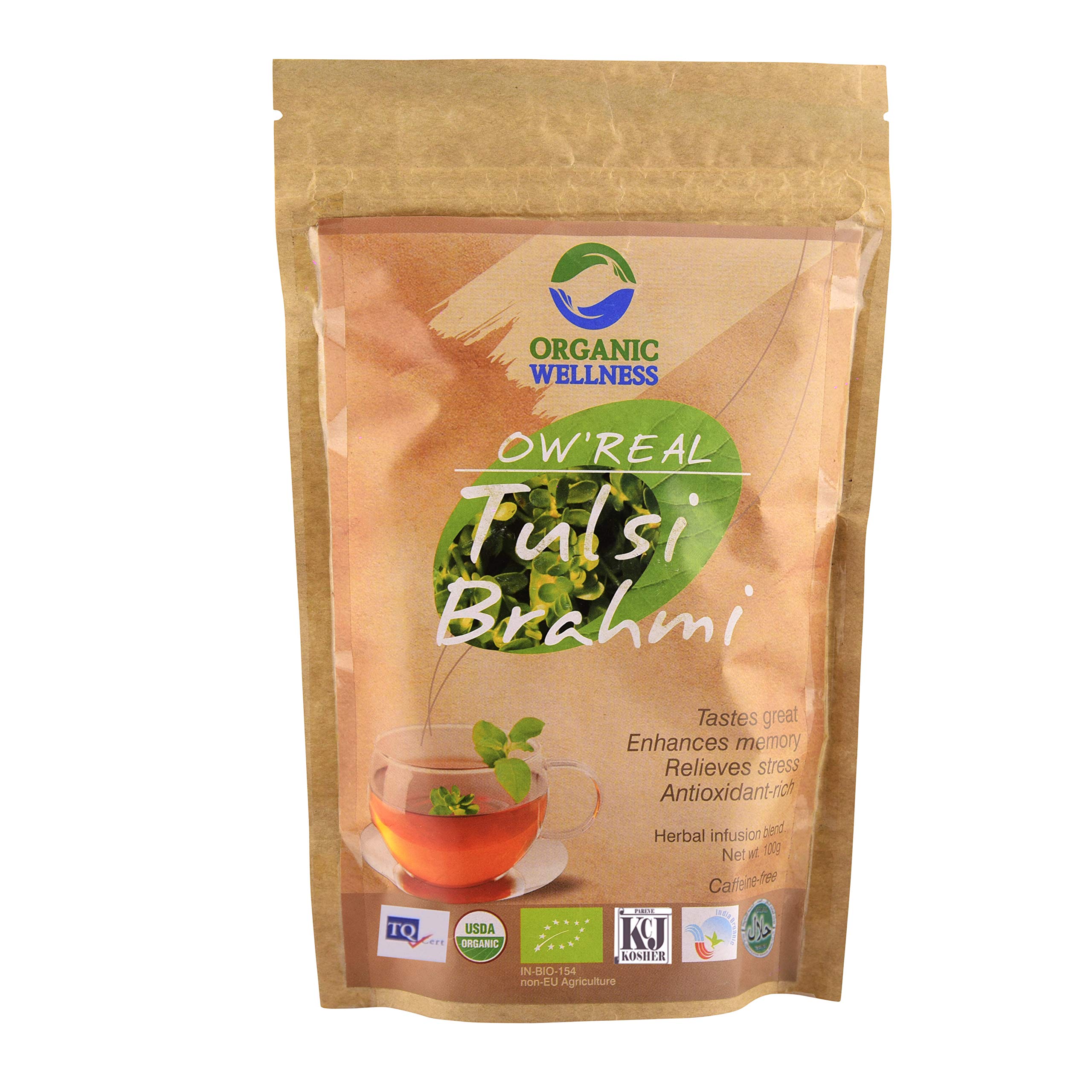 premium organic green tea pouch