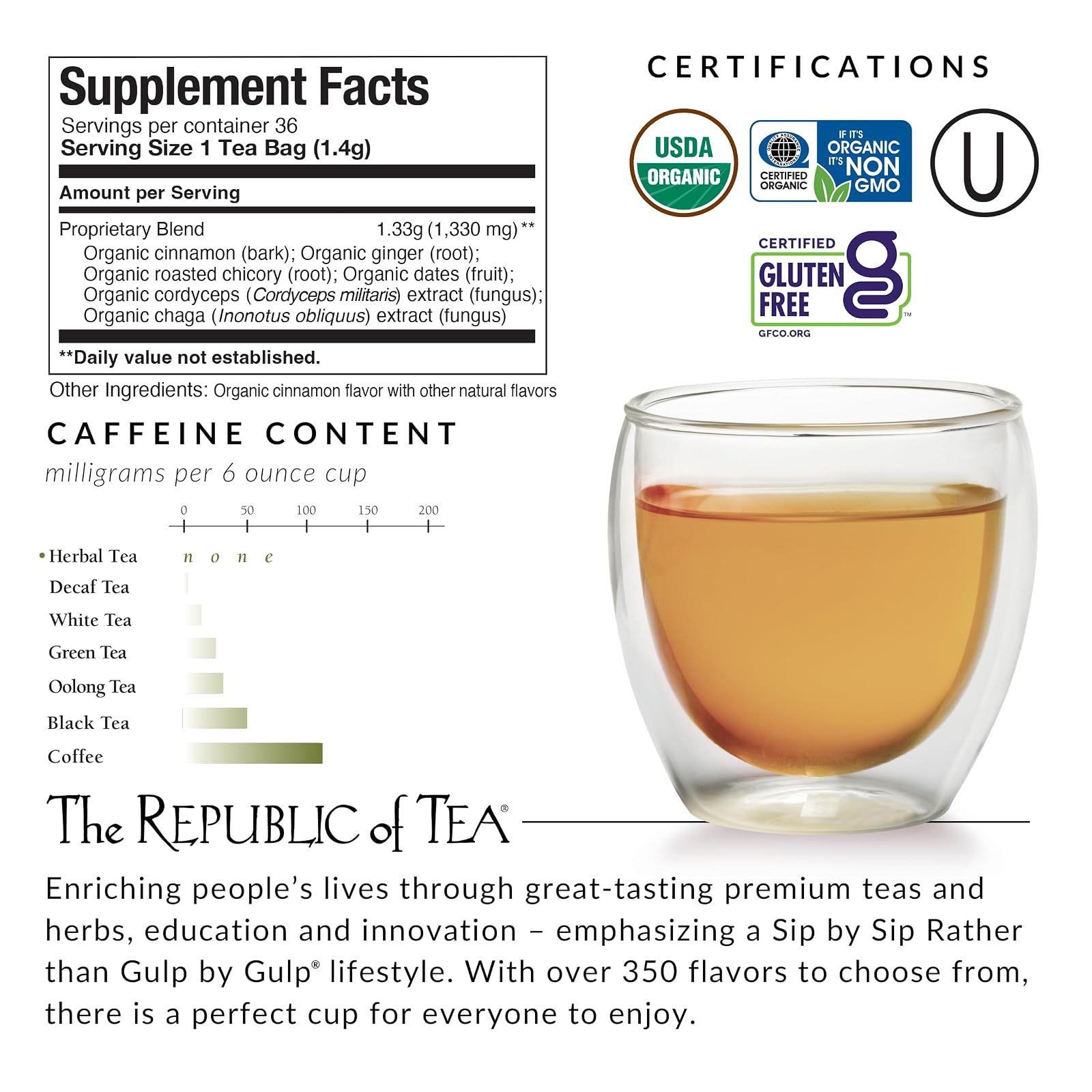 premium organic herbal tea selection