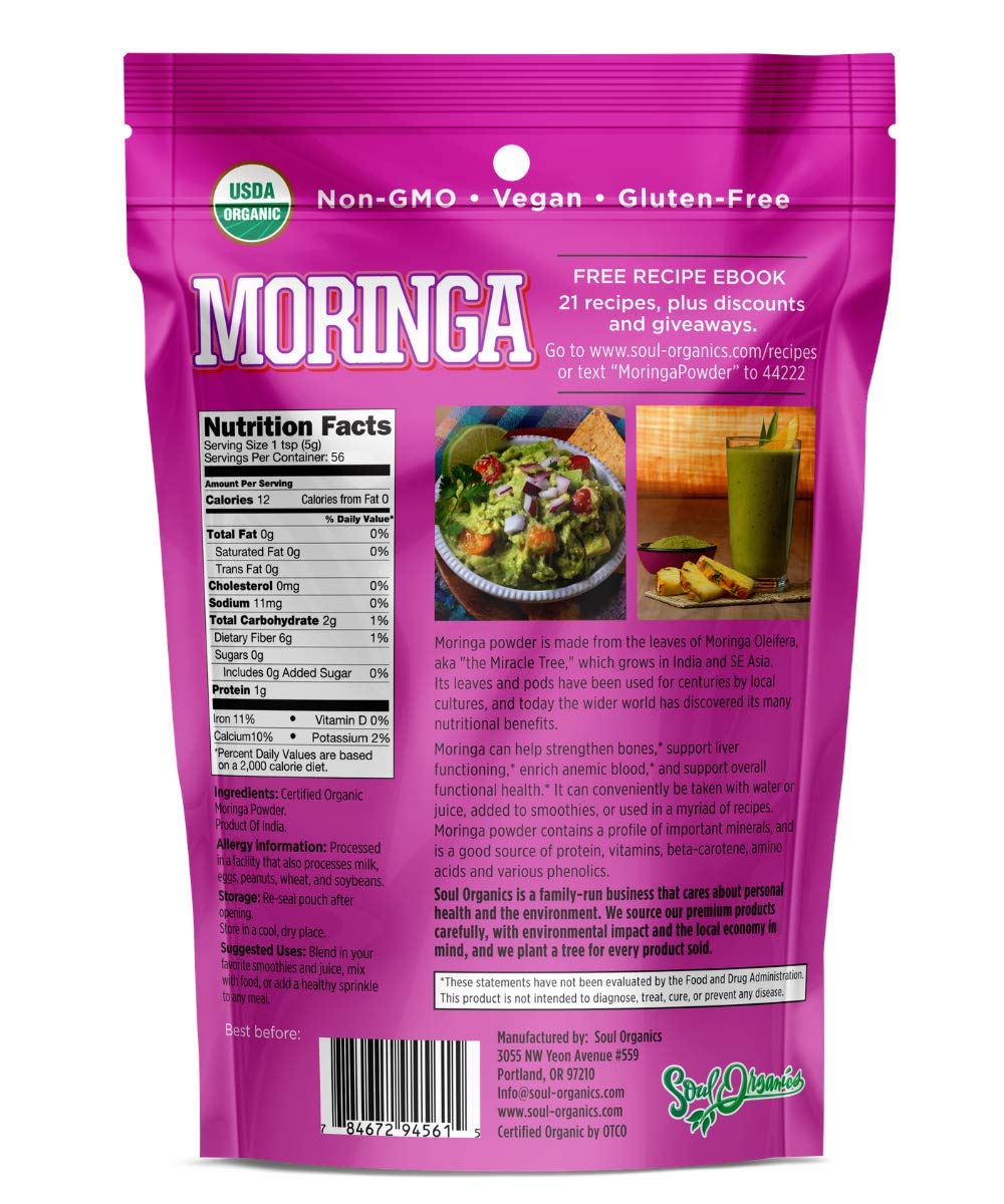 premium organic moringa powder