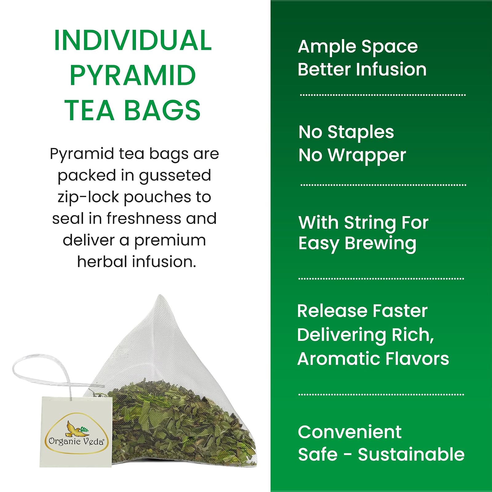 premium organic moringa tea bags