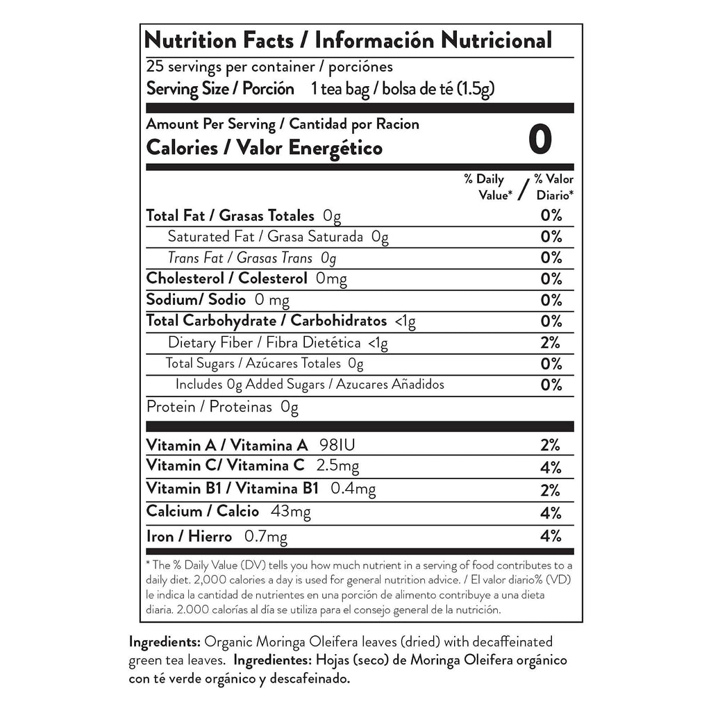 premium organic moringa tea blend