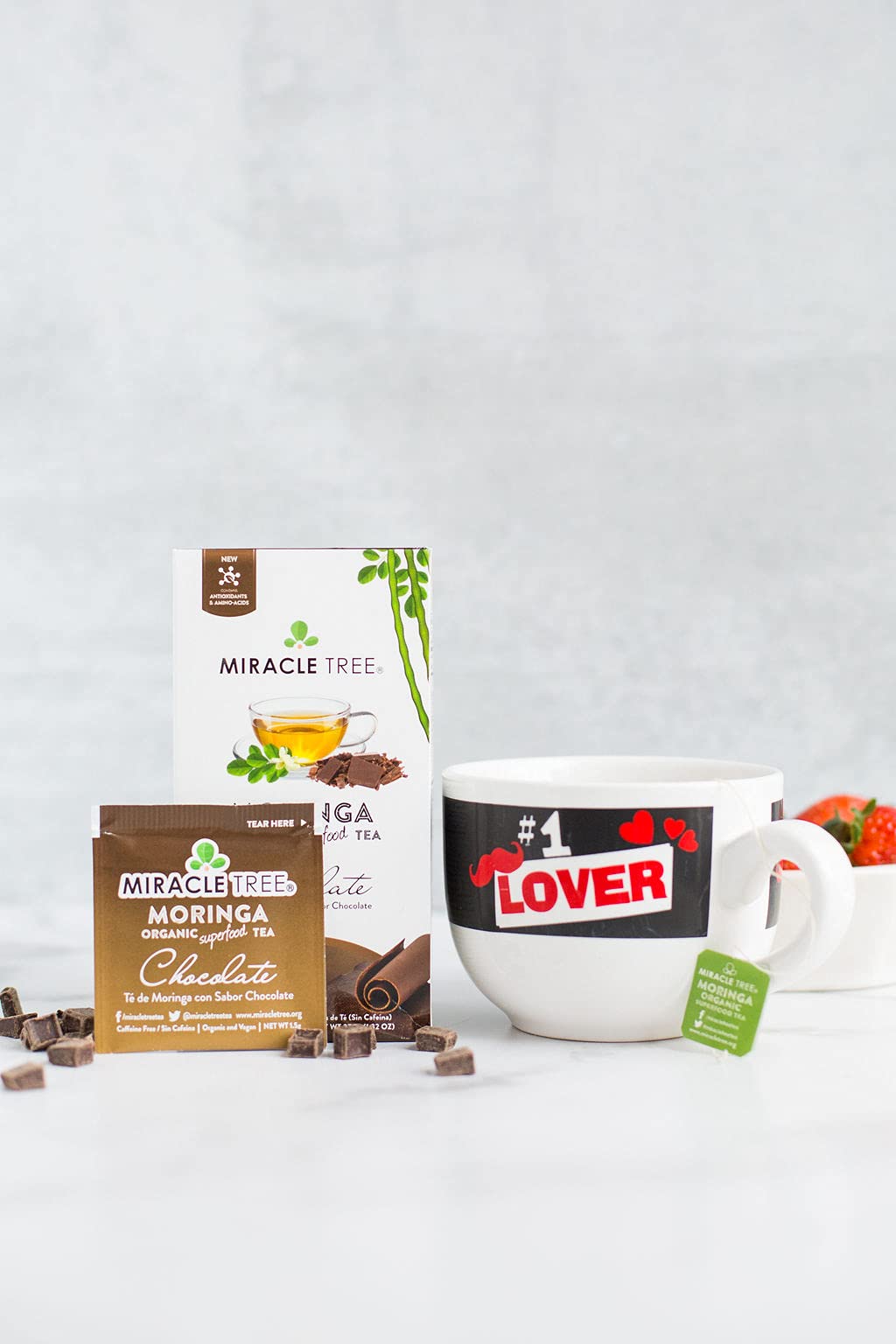 premium organic moringa tea selection