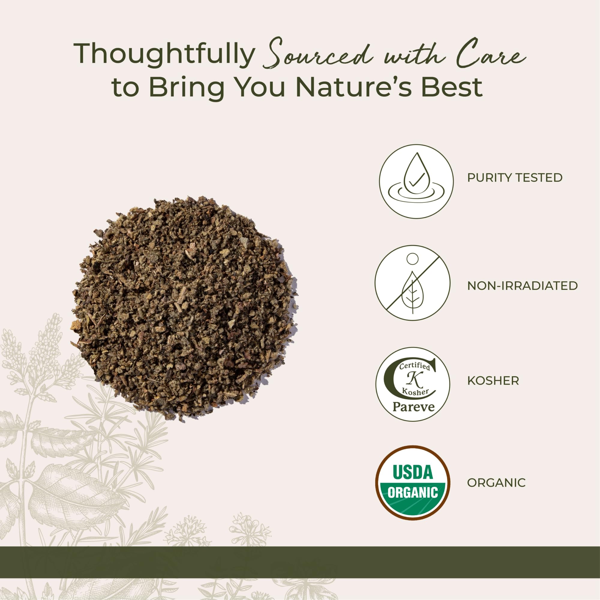 premium organic mullein for herbal teas