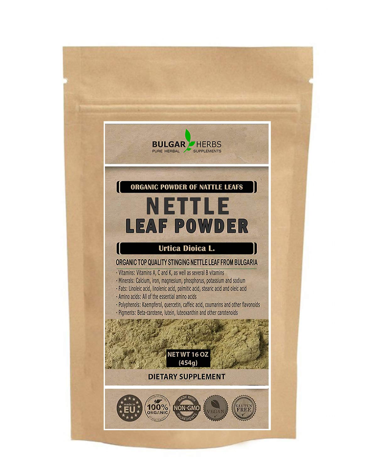 premium organic nettle leaf powder