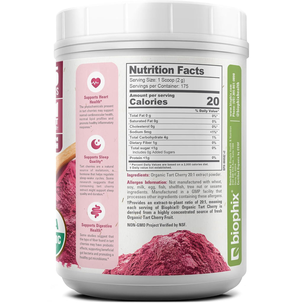premium organic tart cherry extract