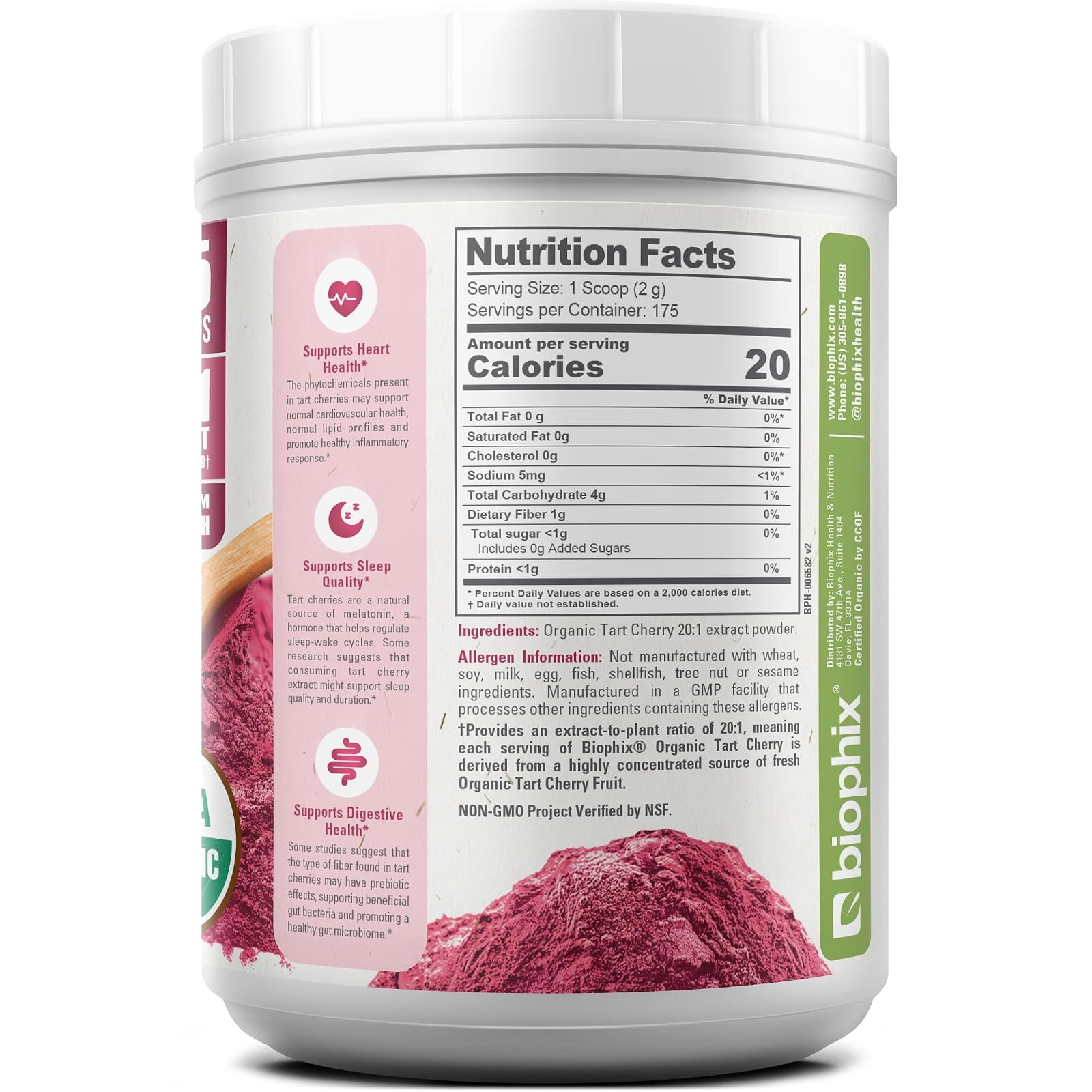 premium organic tart cherry extract