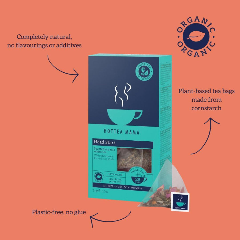 premium organic white tea bags