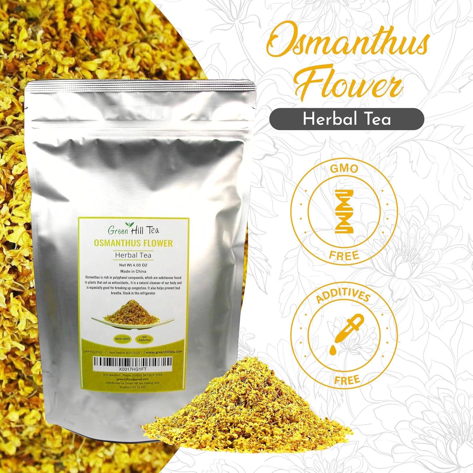 premium osmanthus flower tea blend